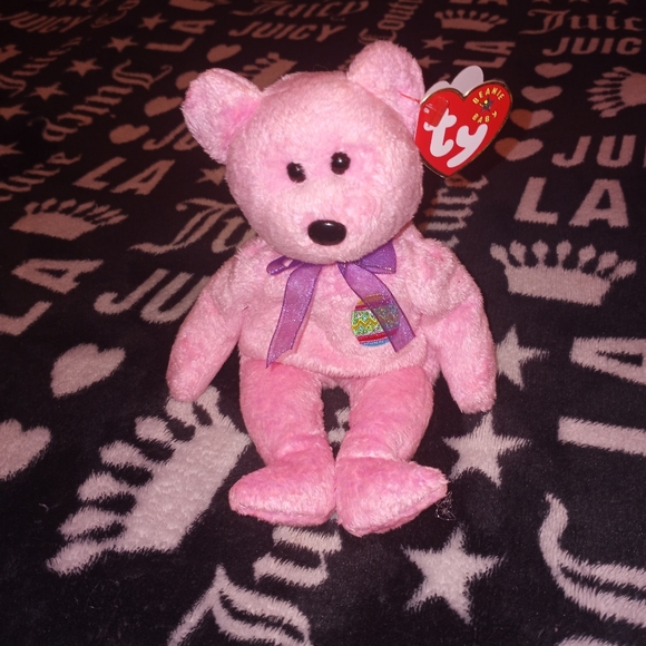 Ty | Accents | Nwt 200 Ty Beanie Baby Eggs Pink Easter Egg Bear | Poshmark